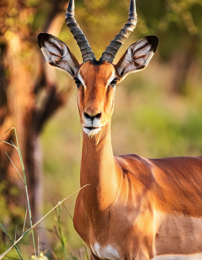 Male Impala (Aepyceros Melampus) Stock Illustration - Illustration of ...