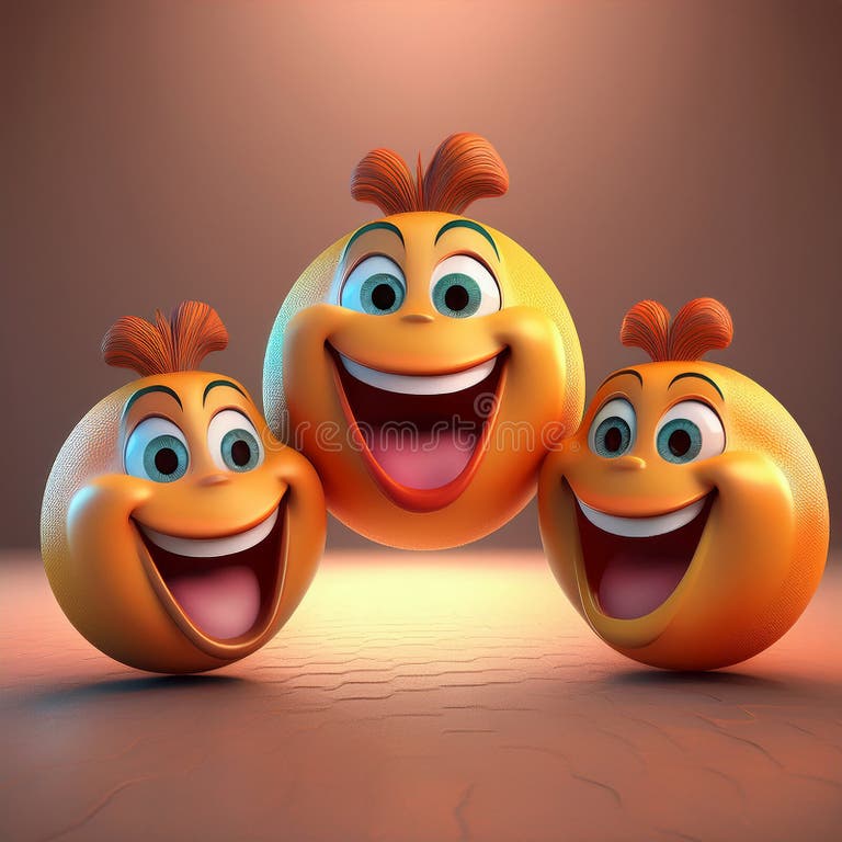 Three Smiles. 3 Smiles for You! Stock Illustration - Illustration of ...