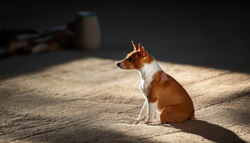 Basenji Dog stock illustration. Illustration of vocalizational - 366464208