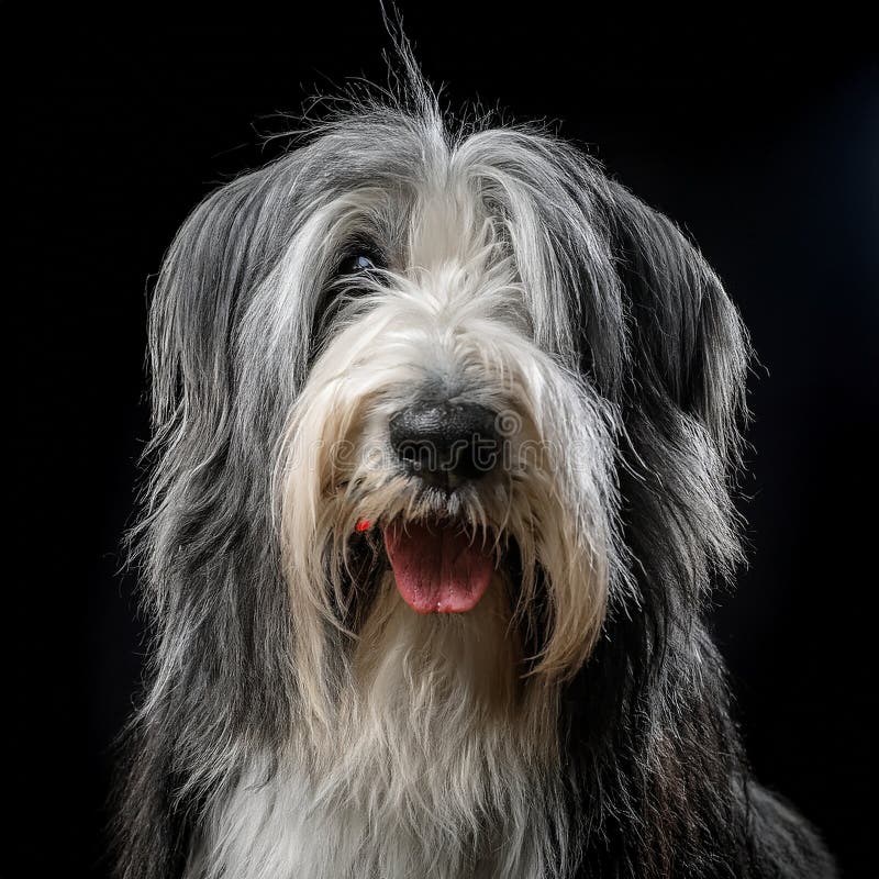 Old English Sheepdog Face Stock Illustrations – 174 Old English ...