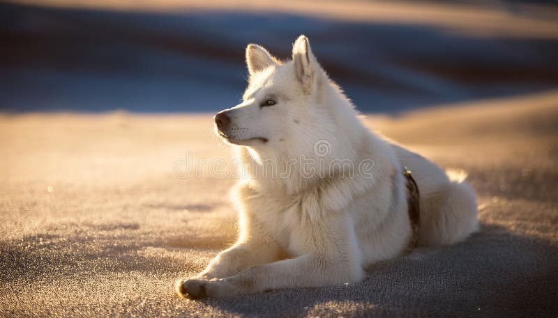 Canadian Inuit Dog, Canadian Eskimo Dog Stock Illustration ...