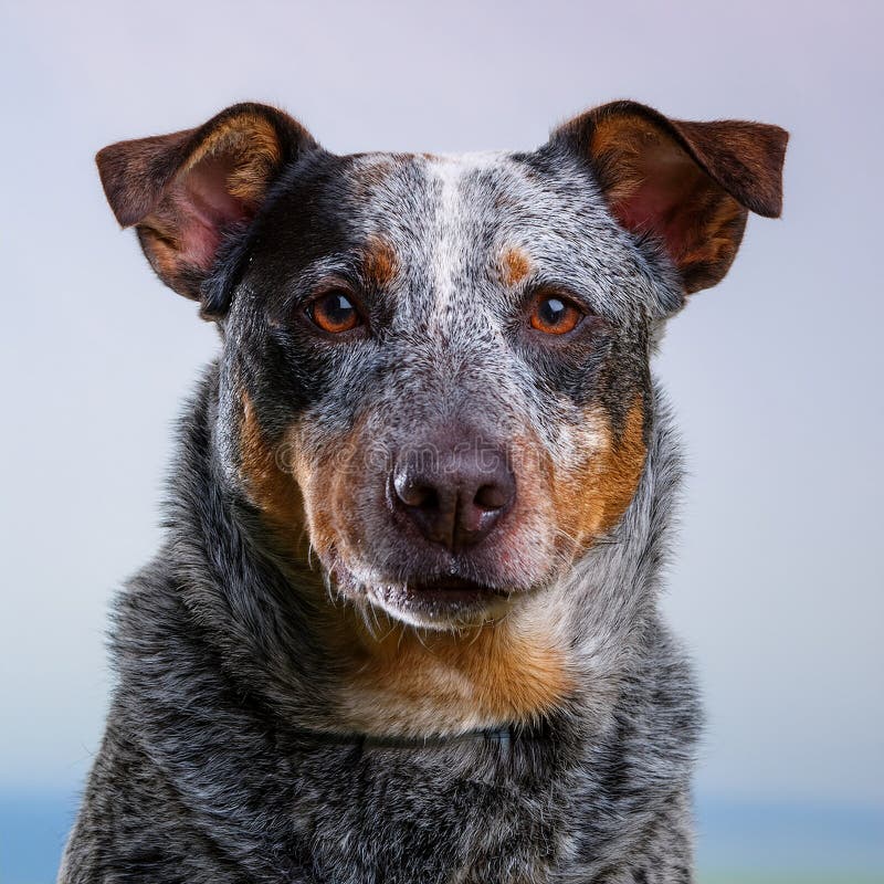 Azores Cattle Dog stock illustration. Illustration of tongue - 368596927