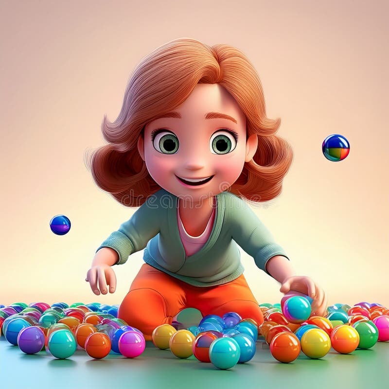 Child Playing Marbles Cartoon Stock Photos - Free & Royalty-Free Stock ...