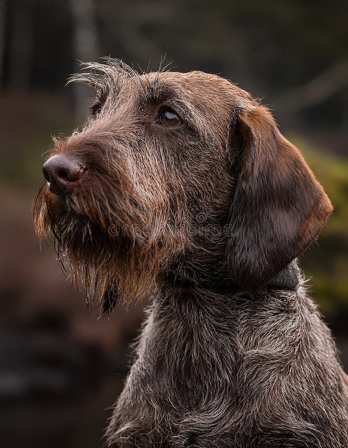 Wirehaired Pointing Griffon Clipart. Different Poses, Coat Colors Set ...