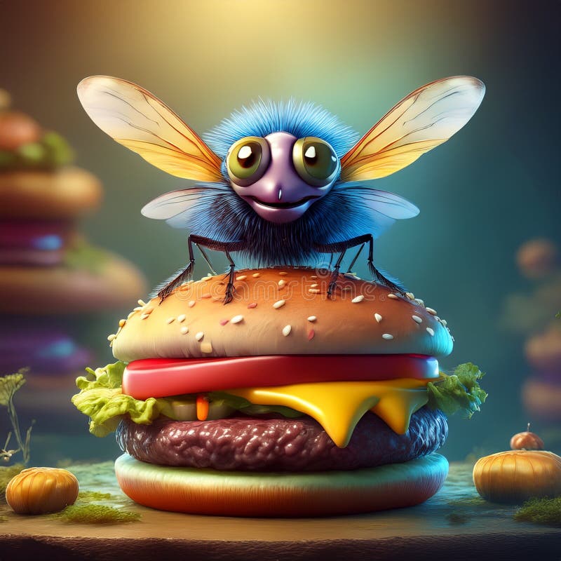 Fly Hamburger Cartoon Stock Photos - Free & Royalty-Free Stock Photos ...