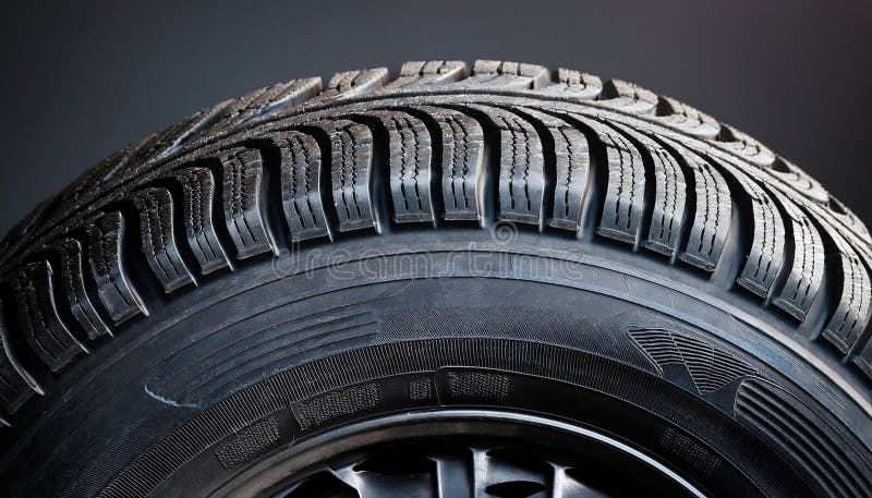 Tire Close-up. Close View of a Tire Stock Illustration - Illustration ...