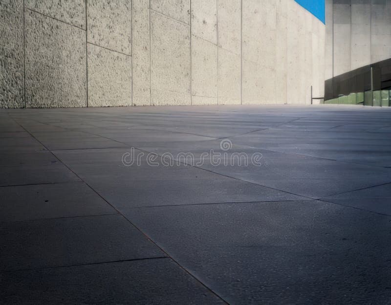 Modern Concrete Architecture Stock Illustration - Illustration of ...