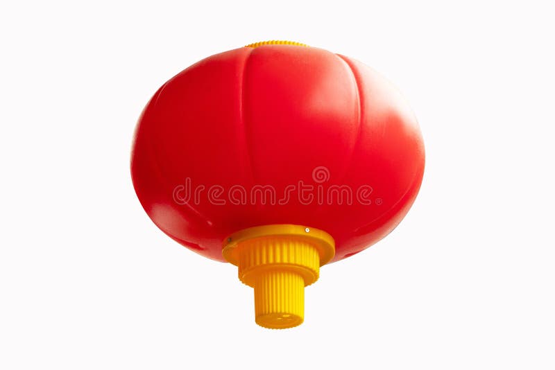 Lamp Paper Plastic Lantern Red Isolated White Background Stock Photos ...