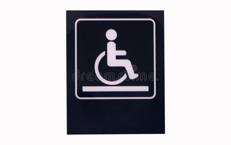 Disabled Wheelchair Icon Disable Symbol Logo Isolated White Vector ...