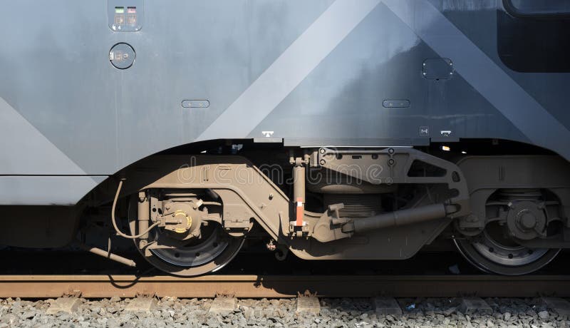 Wheel Assembly and Undercarriage of a Train Editorial Photo - Image of ...
