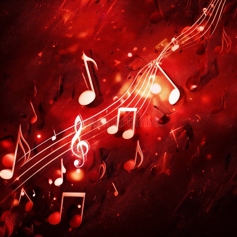 Music Notes Red Background Stock Illustrations – 5,223 Music Notes Red ...