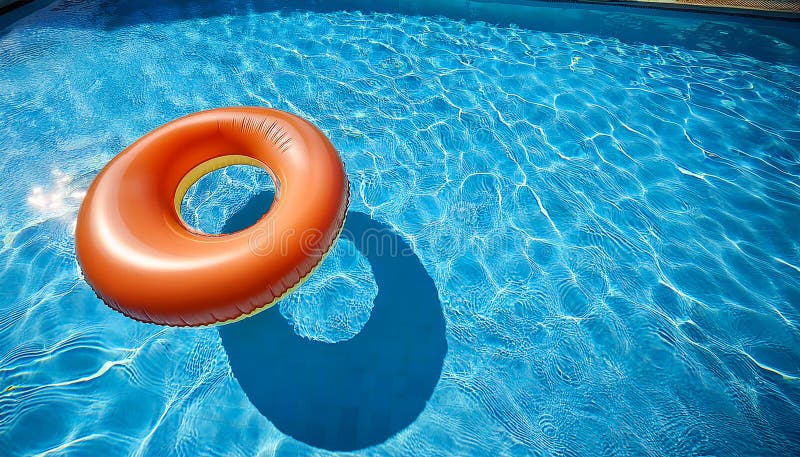 Inflatable Top View Pool Cartoon Vector Illustration Stock Vector ...