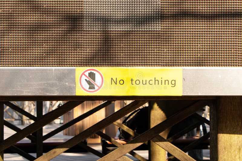 Do Not Touch Sign Board Sticker Stock Photos - Free & Royalty-Free ...
