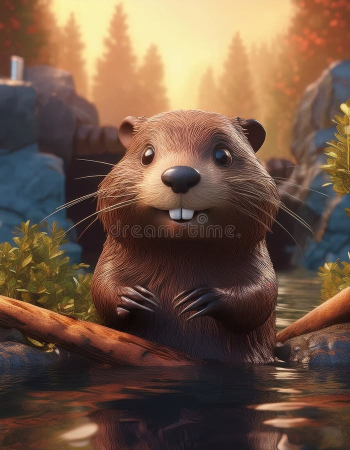 Beaver Dam Cartoon Stock Photos - Free & Royalty-Free Stock Photos from ...