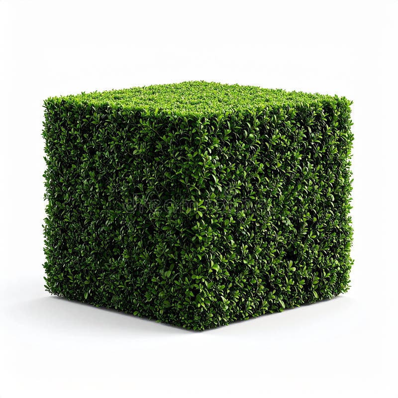 Pruned Cube Shaped Hedge Stock Illustrations – 5 Pruned Cube Shaped ...