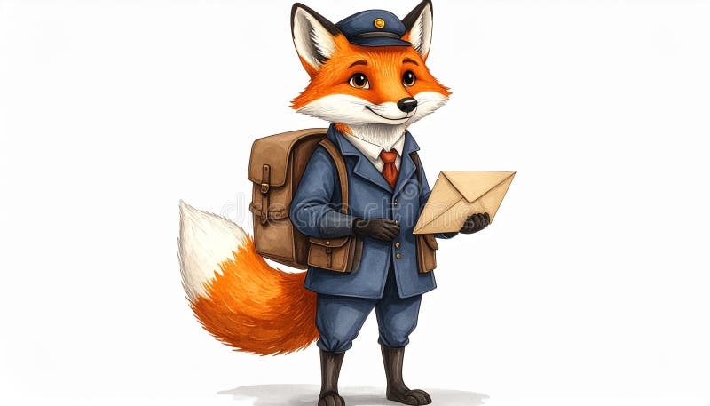 Cartoon Fox Postman Stock Illustrations – 17 Cartoon Fox Postman Stock ...