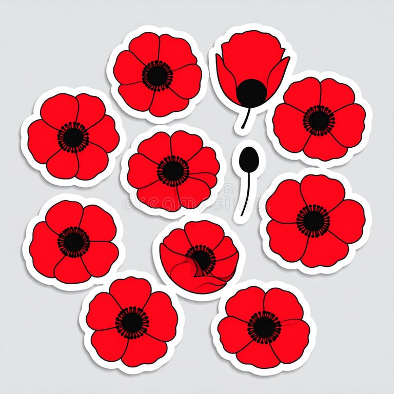 Remembrance Poppy Pattern Free Printable Stock Photos - Free & Royalty ...