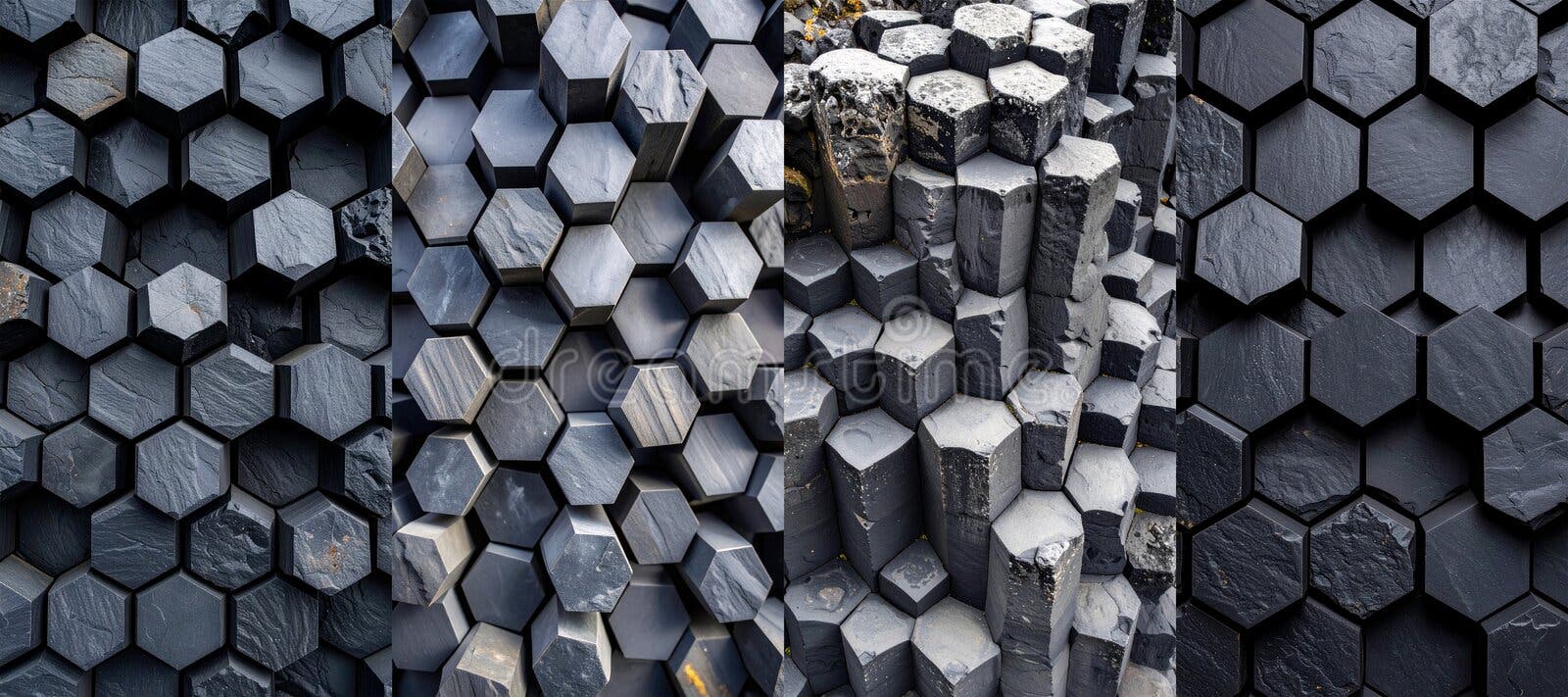 Distinctive Hexagonal Basalt Columns Stock Illustrations – 16 ...
