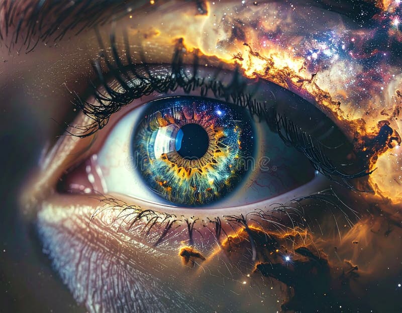 Ethereal Cosmic Human Face Stock Illustrations – 292 Ethereal Cosmic ...