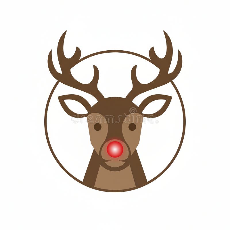 Rudolph Reindeer Outline Stock Illustrations – 457 Rudolph Reindeer ...