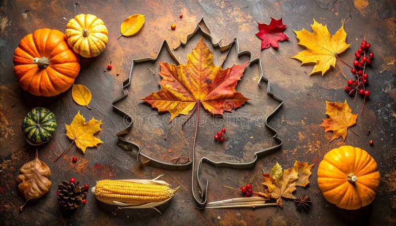 Balanced Festive Display Thanksgiving Outline Object Stock ...