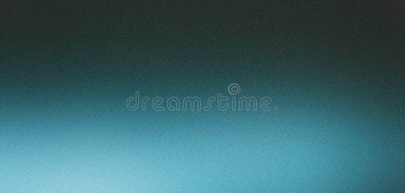 Grainy Textured Abstract Background with a Teal To Black Gradient Fade ...