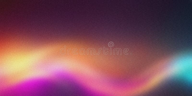 Grainy Textured Abstract Background with Colorful Wavy Light Leaks ...