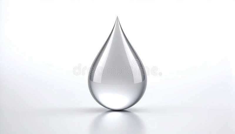 Generated Image.an Aesthetic Silver Droplet. Stock Image - Image of ...