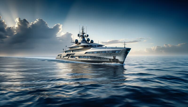 Futuristic Science Ship stock illustration. Illustration of technology ...