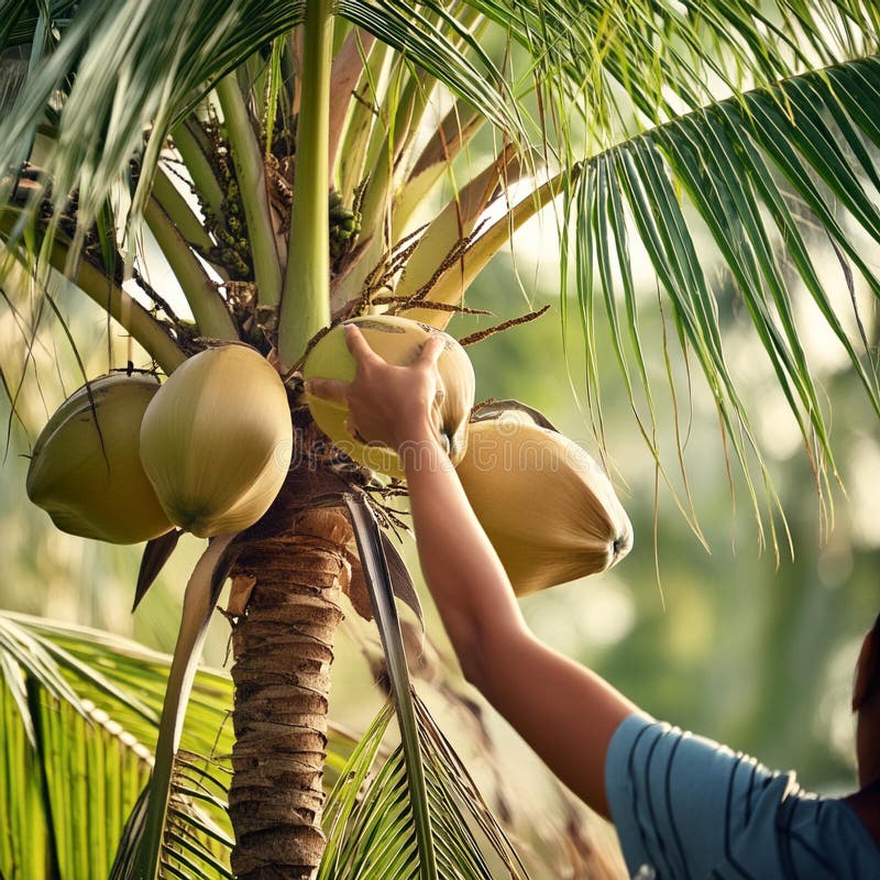 Coconuts, Ai Generated Image Stock Illustration - Illustration of ...