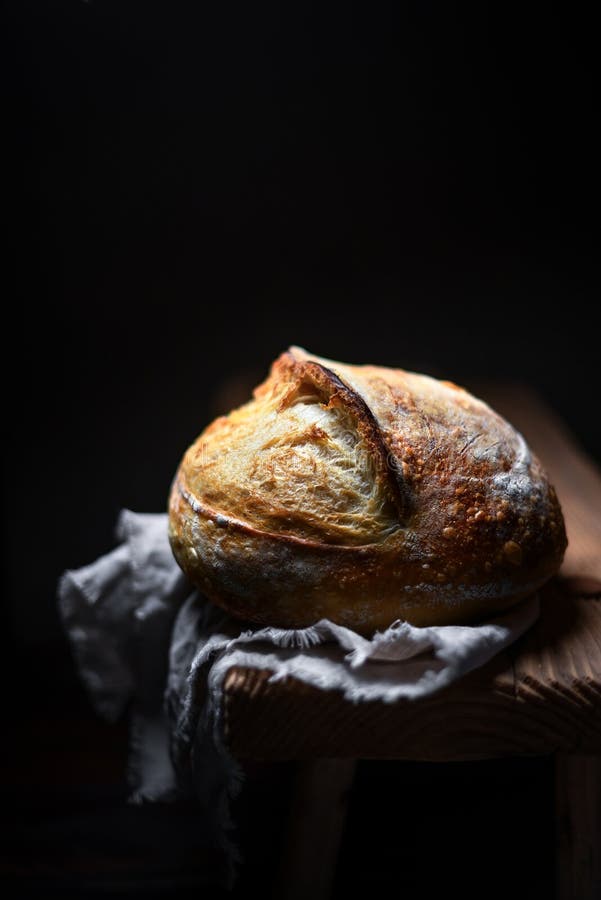 Appetizing Sourdough Bread Cracked Crust Stock Photos - Free & Royalty ...