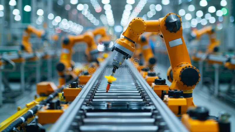 Automated Robotic Assembly Line. Precision and Efficiency in Modern ...