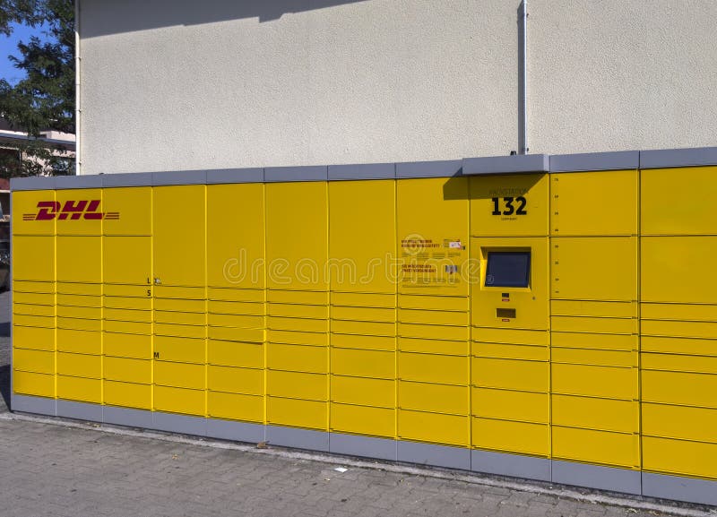 DHL Lockers for Parcels that the Recipient Can Pick Up There Editorial ...