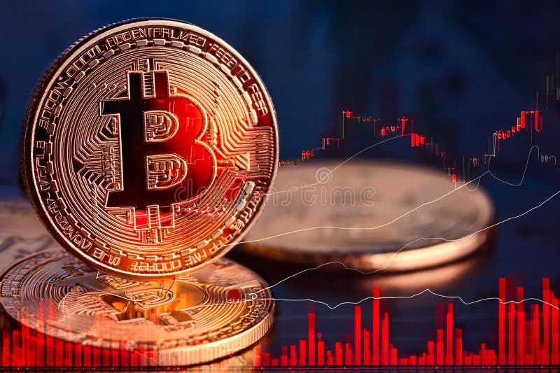 Bitcoin Price Increasing with Upward Trend Arrow and Bar Chart To the ...