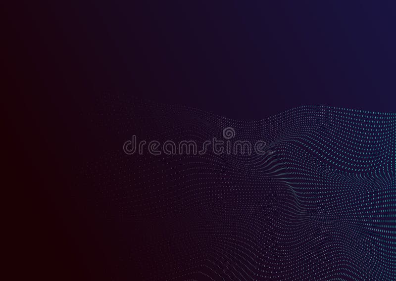 Blue Technology Background Abstract Dotted Pixel Element Network ...