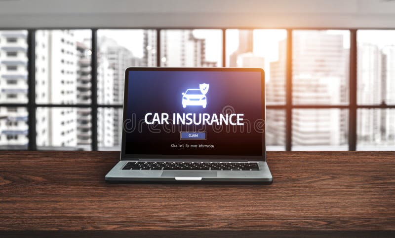 Car Insurance Online Website on Computer Screen for Insure Snugly Stock ...