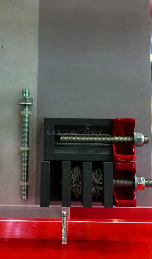 A Carved Annexation Anchor Pin with an Example of Use. Stock Photo ...