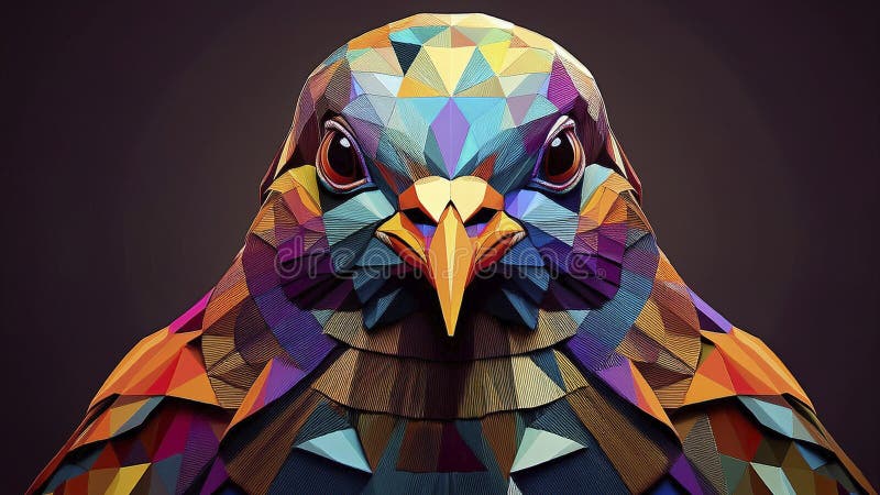 Generated Image Colorful Flight: the Geometry of the Dove Stock ...