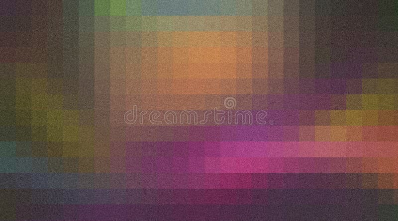 Pixelated Colorful Background Displaying Layered Rectangles with Grainy ...