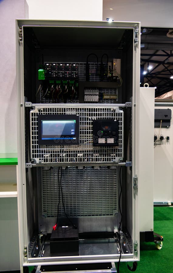 Compact Switchgear with Integrated Automation Controller Stock Photo ...