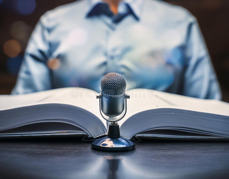 Concept Illustrating an Academic Lecture and Presentation, Emphasizing ...