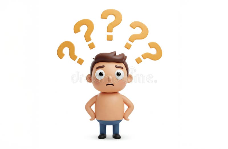 Funny Confused Cartoon