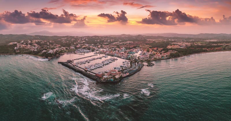 Palmas Del Mar in Puerto Rico Stock Photo - Image of residences, dusk ...