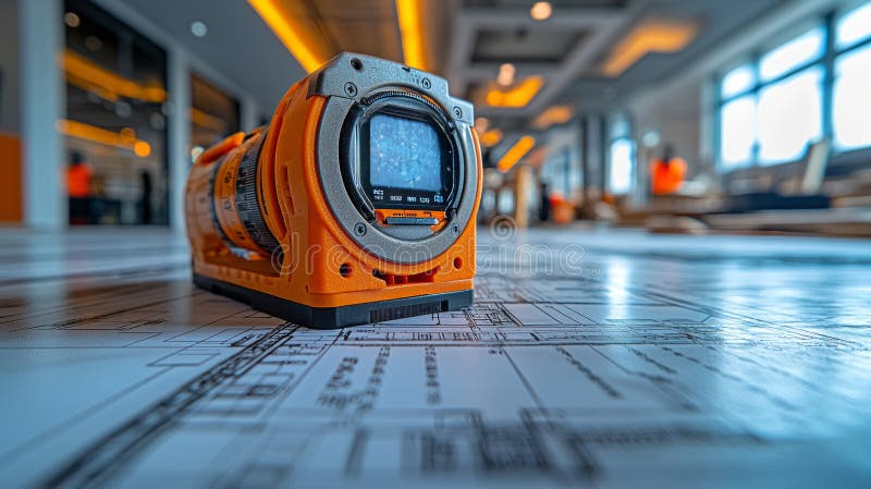 Digital Measuring Tape Actively Measures Dimensions Construction ...