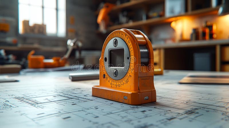 Digital Measuring Tape Showcases Precision As it Measures Dimensions ...