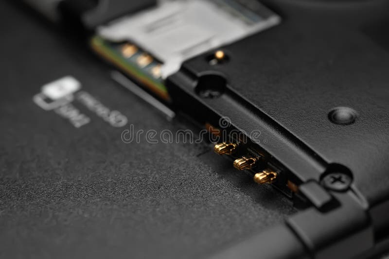 Disassembled Smartphone. Close-up of the Disassembled Gadget with ...