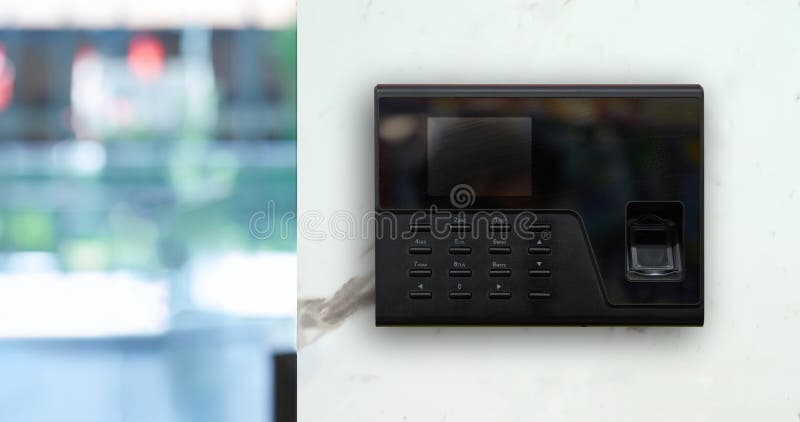 Fingerprint Scanner, Facial Recognition and Key Card, Security Concept ...