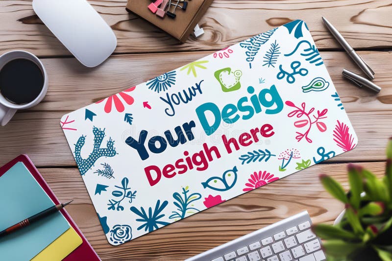 Editable Template, Mock Up Your Design Here Background Stock ...