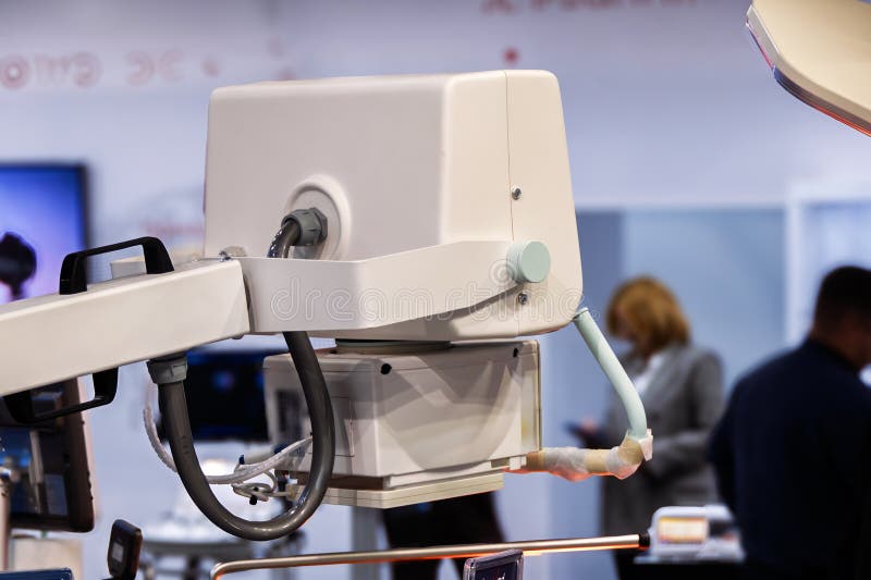 The Emitting Head of a Portable and Mobile X-ray Machine Stock Photo ...