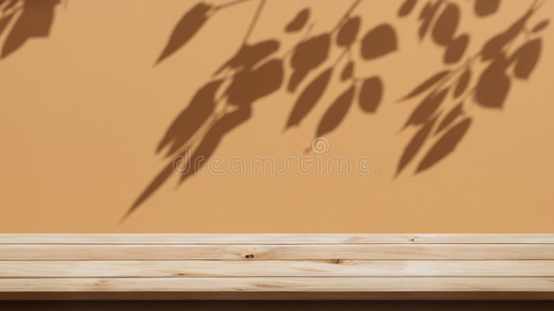 Empty Wooden Table Top with Blurred Sunny Background Stock Image ...
